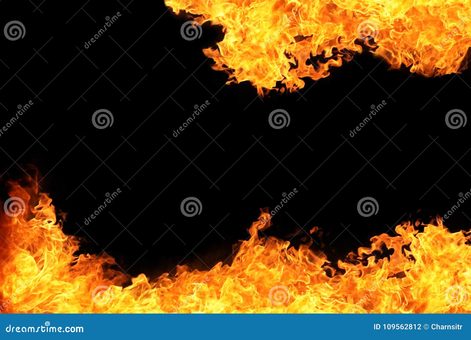 Blaze of Fire Flame Background Stock Photo - Image of black, fire ...