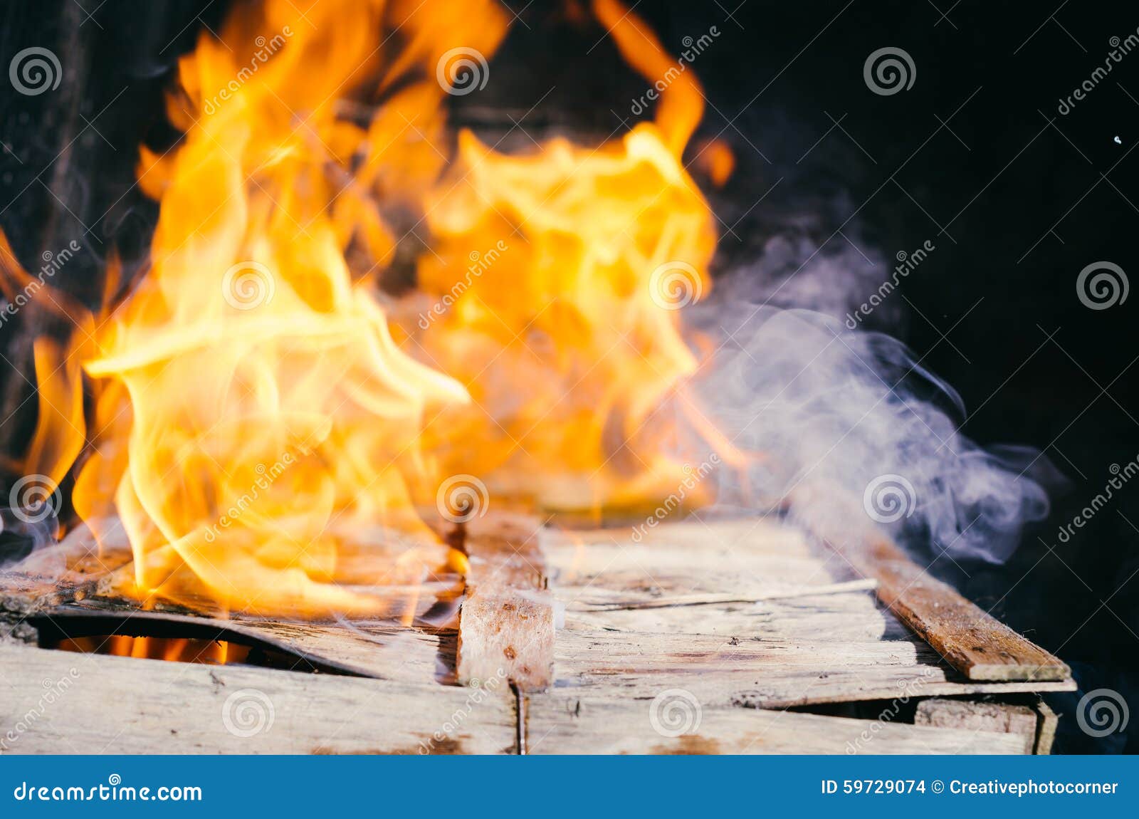 Blaze fire from flame. stock photo. Image of flame, heat - 59729074