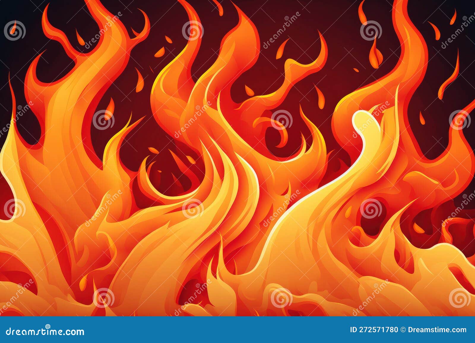Blaze Fire Flame Texture Background. High-resolution Seamless Polygonal ...