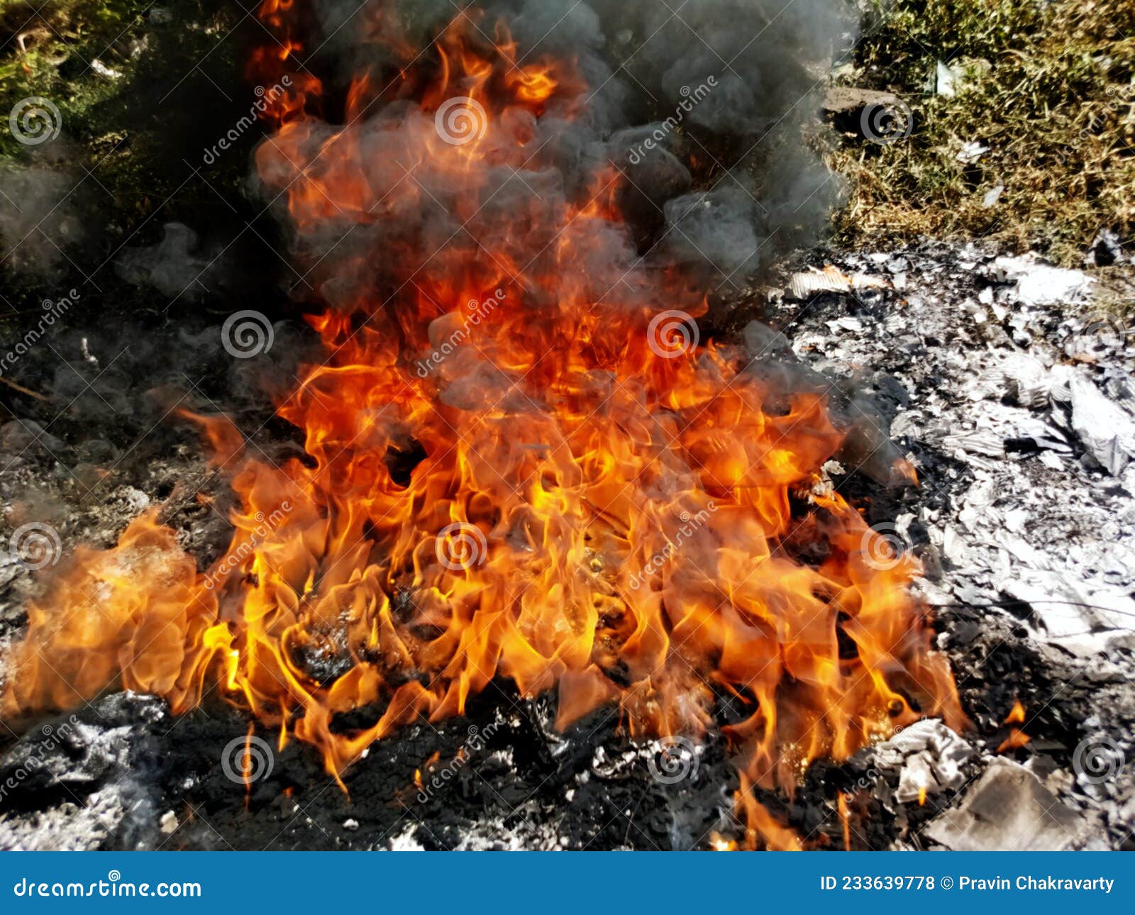 Blaze Fire and Flame Texture Background. Fire with Black Smoke Dust and ...