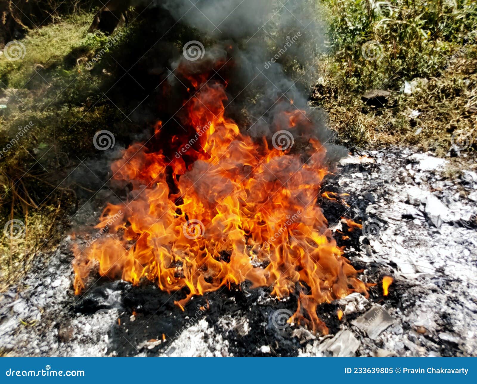 Blaze Fire and Flame Texture Background. Fire with Black Smoke Dust and ...