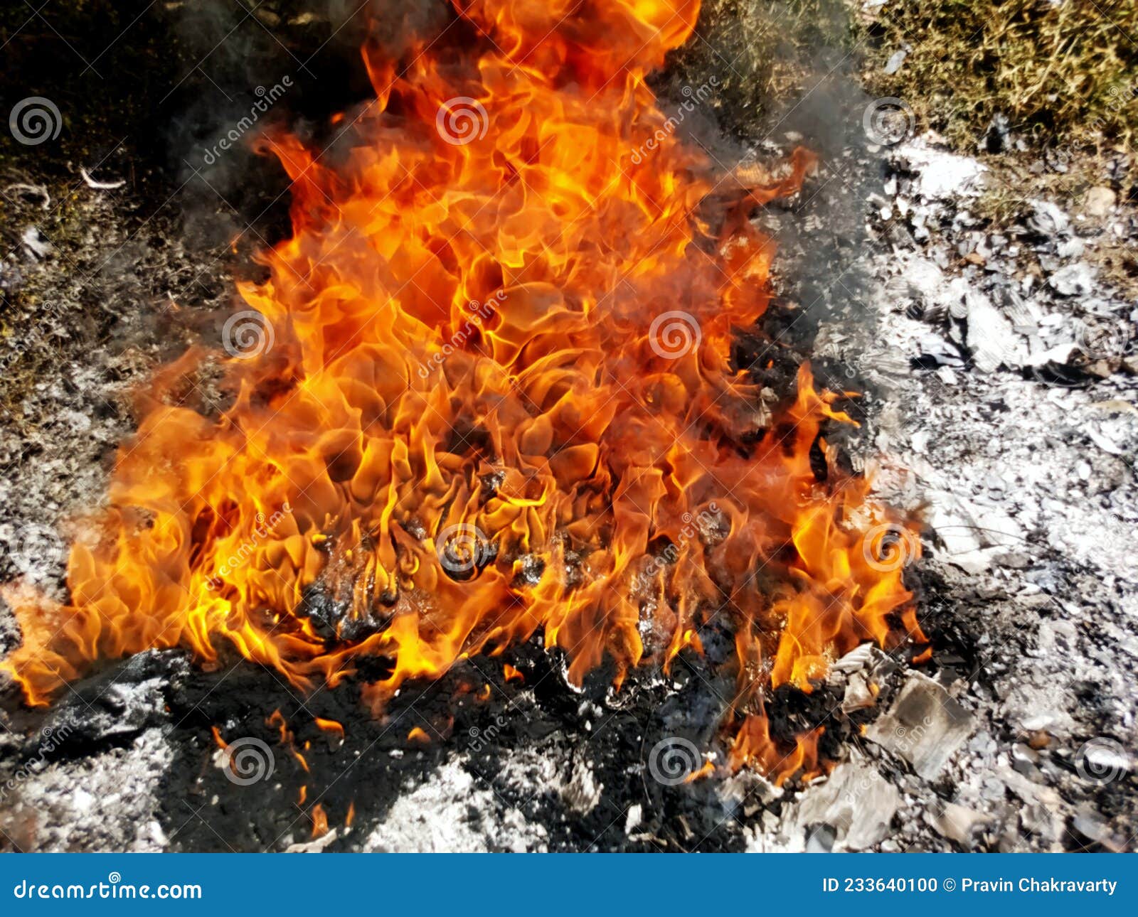 Blaze Fire and Flame Texture Background. Fire with Black Smoke Dust and ...