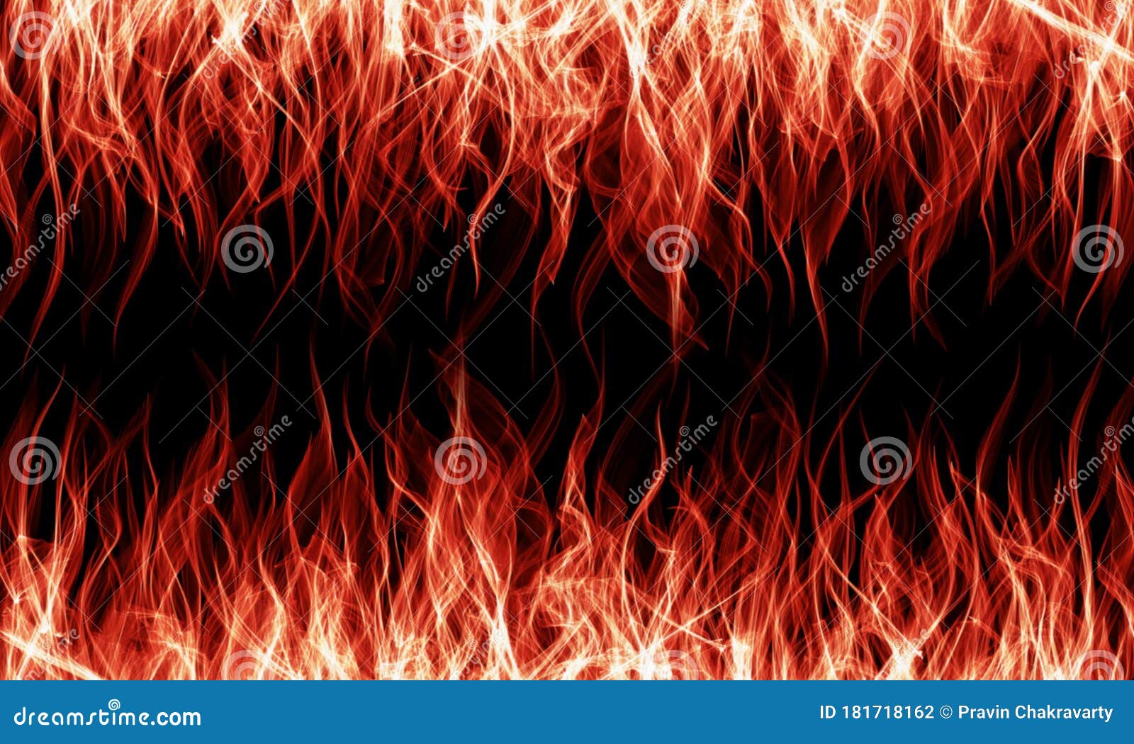 Blaze Fire Flame Texture Background Isolated on Black Background. Stock ...