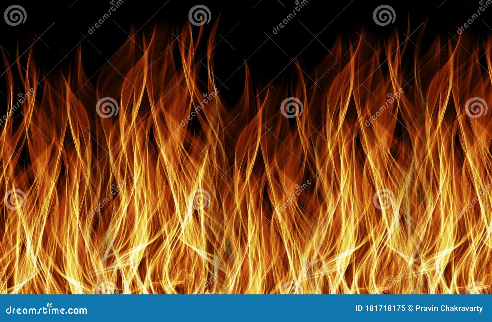 Blaze Fire Flame Texture Background Isolated on Black Background. Stock ...
