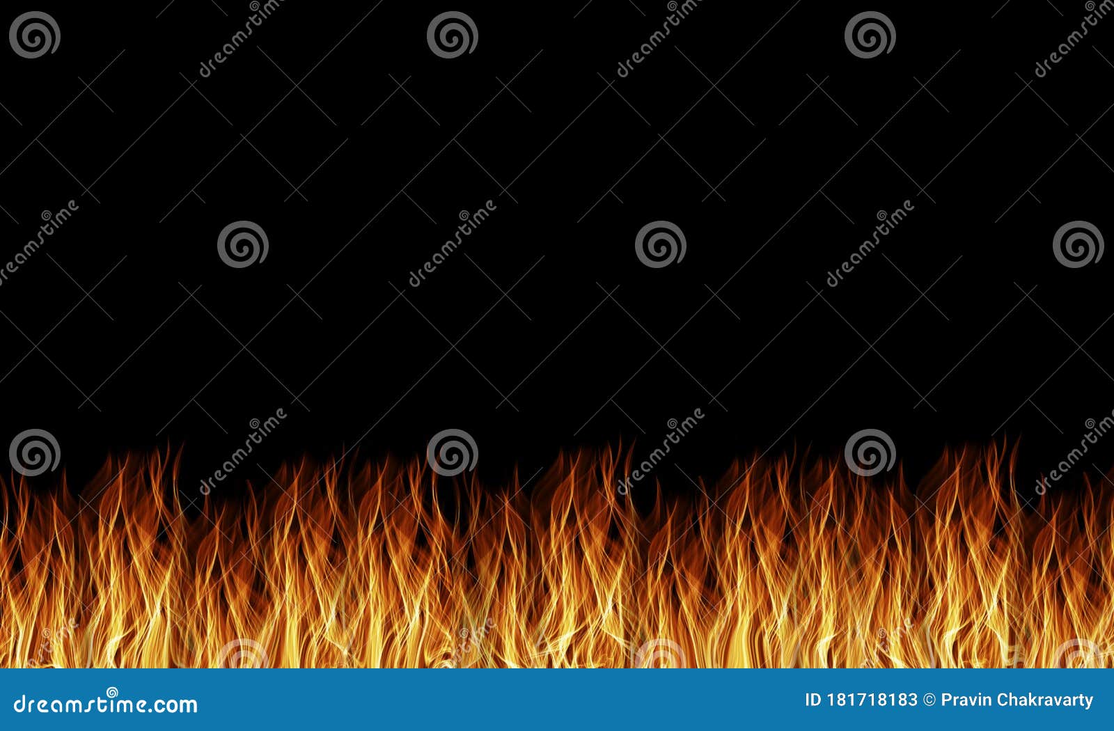 Blaze Fire Flame Texture Background Isolated on Black Background. Stock ...