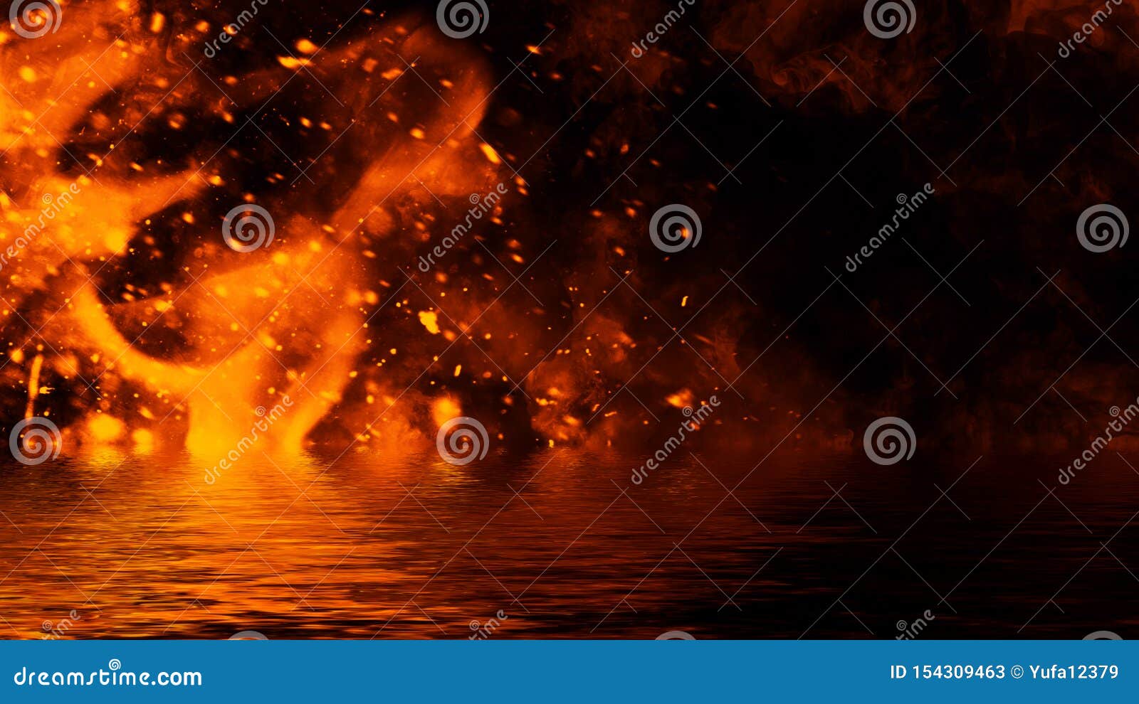 Blaze Fire Flame Texture Overlays on Isolated Background with Water ...
