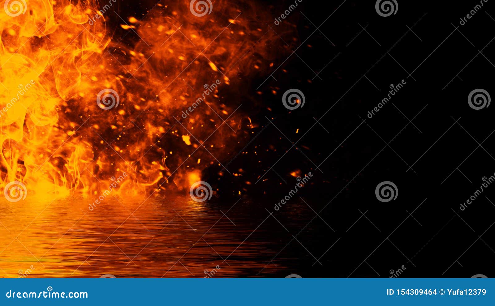 Blaze Fire Flame Texture Overlays on Isolated Background with Water ...