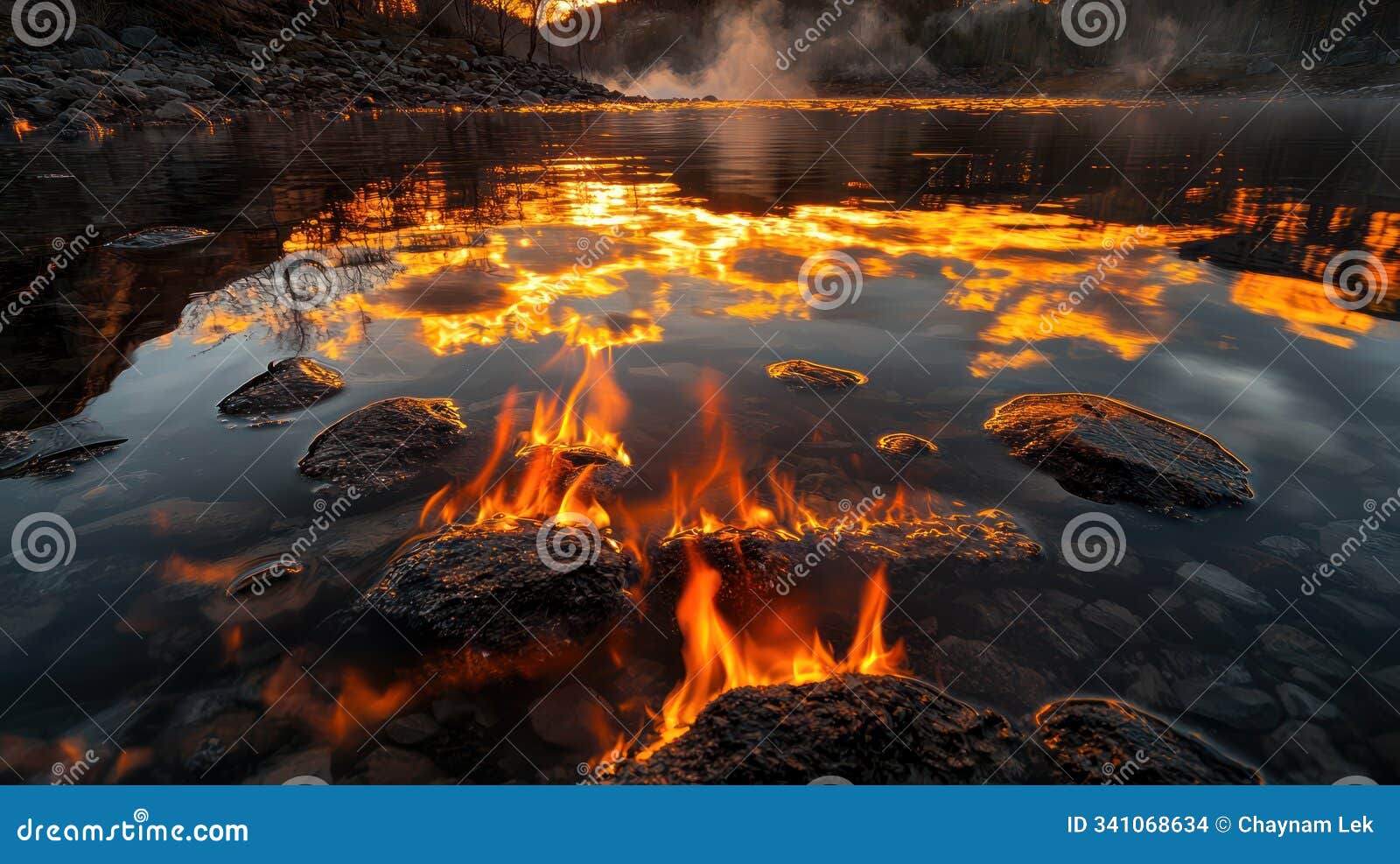 Blaze Fire Flame Texture Overlays Stock Illustration - Illustration of ...