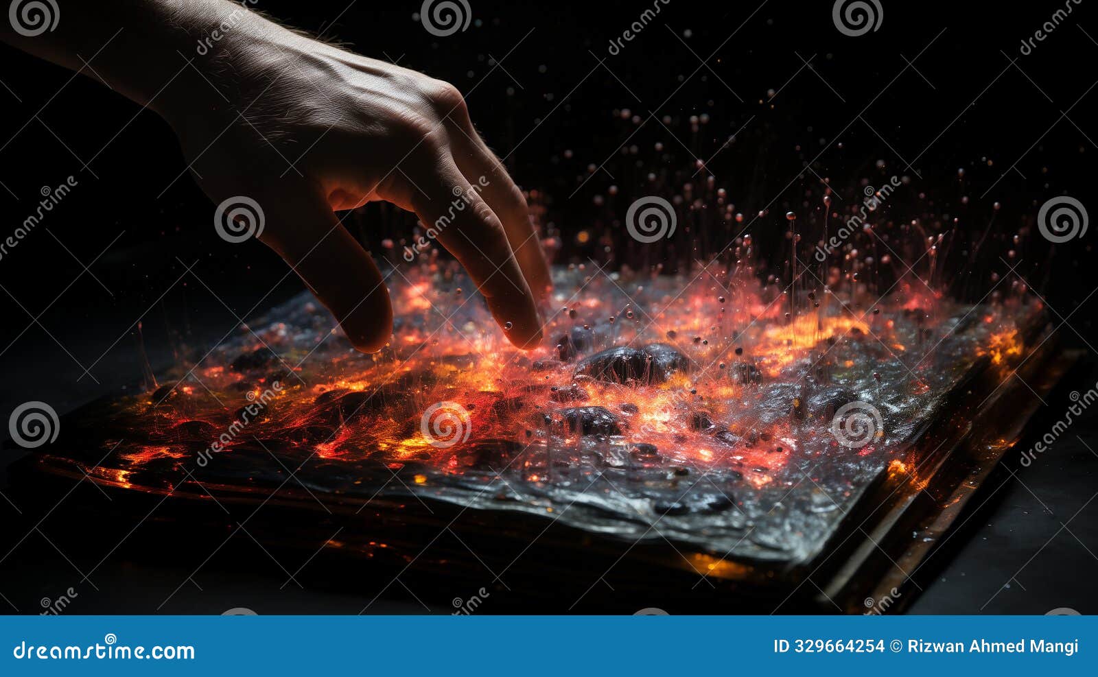 The Hands on Fire Abstract Black Glitter Fire Effects and Fire ...