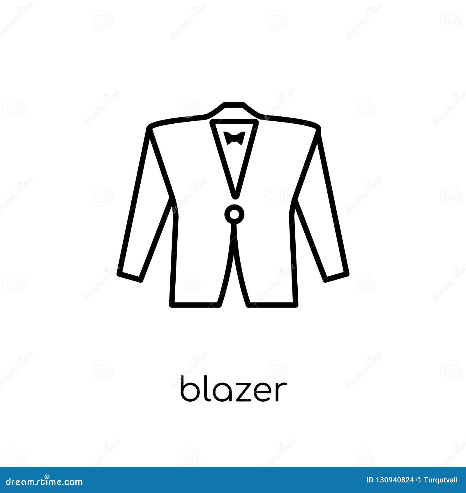 Blazer Icon from Clothes Collection. Stock Vector - Illustration of ...