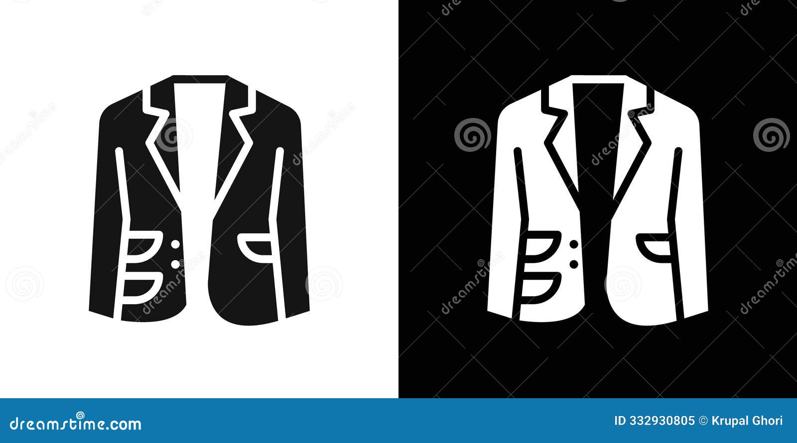 Blazer Icon Logo Set Vector Stock Vector - Illustration of style ...