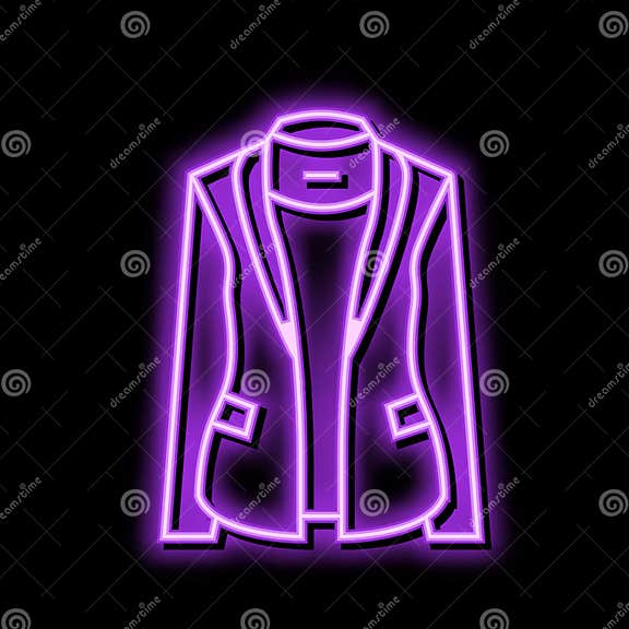 Blazer Outerwear Female Color Icon Vector Illustration Stock Vector