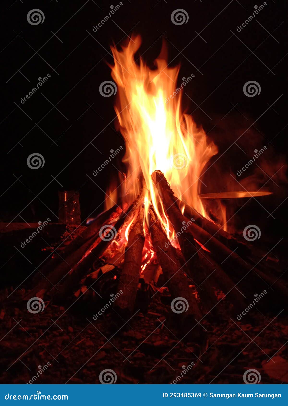 Blazing fire stock image. Image of fire, flame, event - 293485369