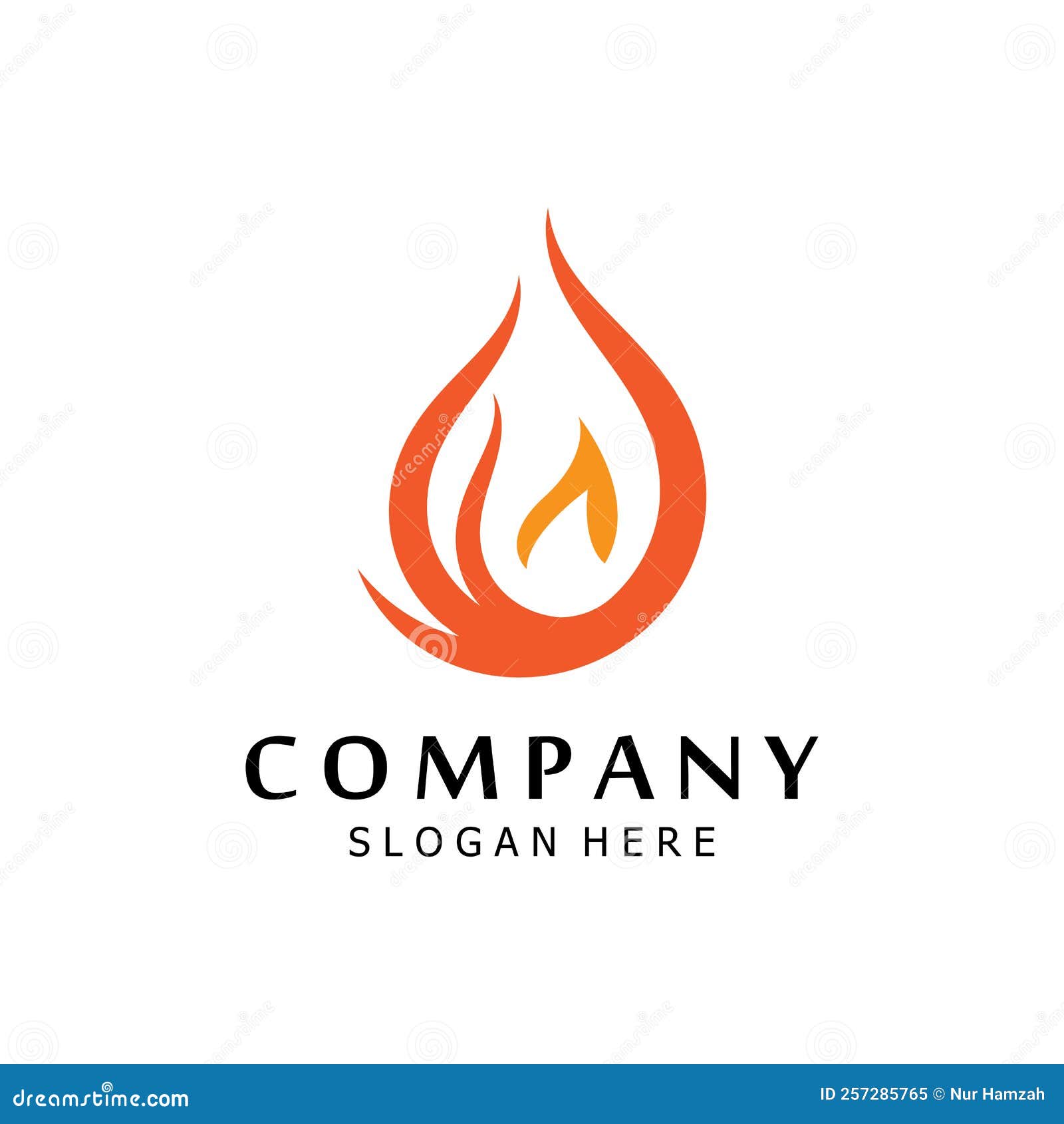 Blazing Fire, Embers, Fireball Logo and Symbol Vector Image. with ...