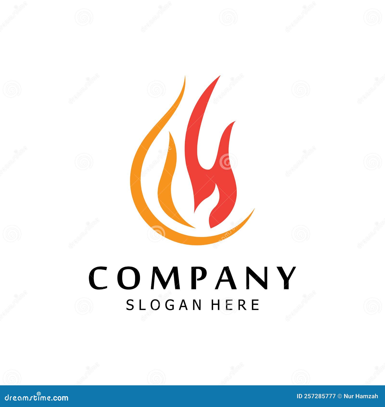 Blazing Fire, Embers, Fireball Logo and Symbol Vector Image. with ...