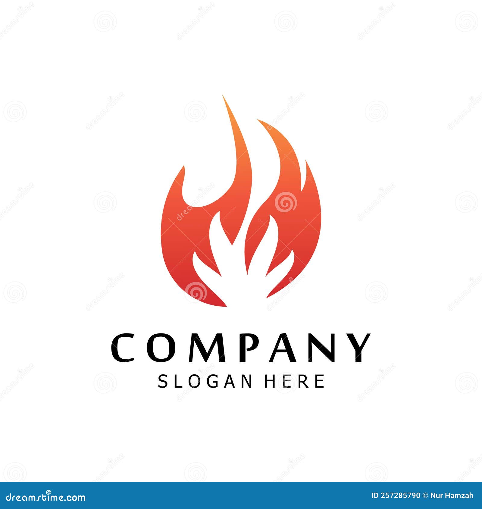 Blazing Fire, Embers, Fireball Logo and Symbol Vector Image. with ...
