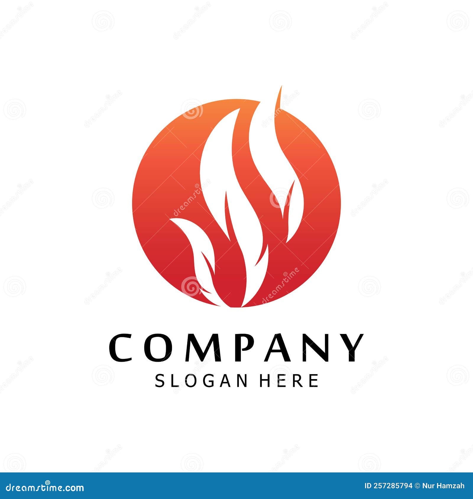 Blazing Fire, Embers, Fireball Logo and Symbol Vector Image. with ...