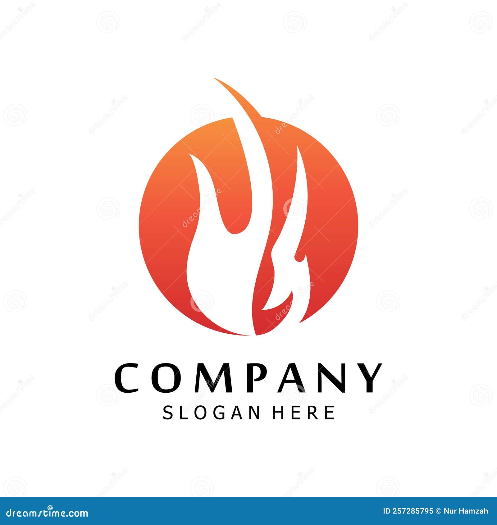 Blazing Fire, Embers, Fireball Logo and Symbol Vector Image. with ...