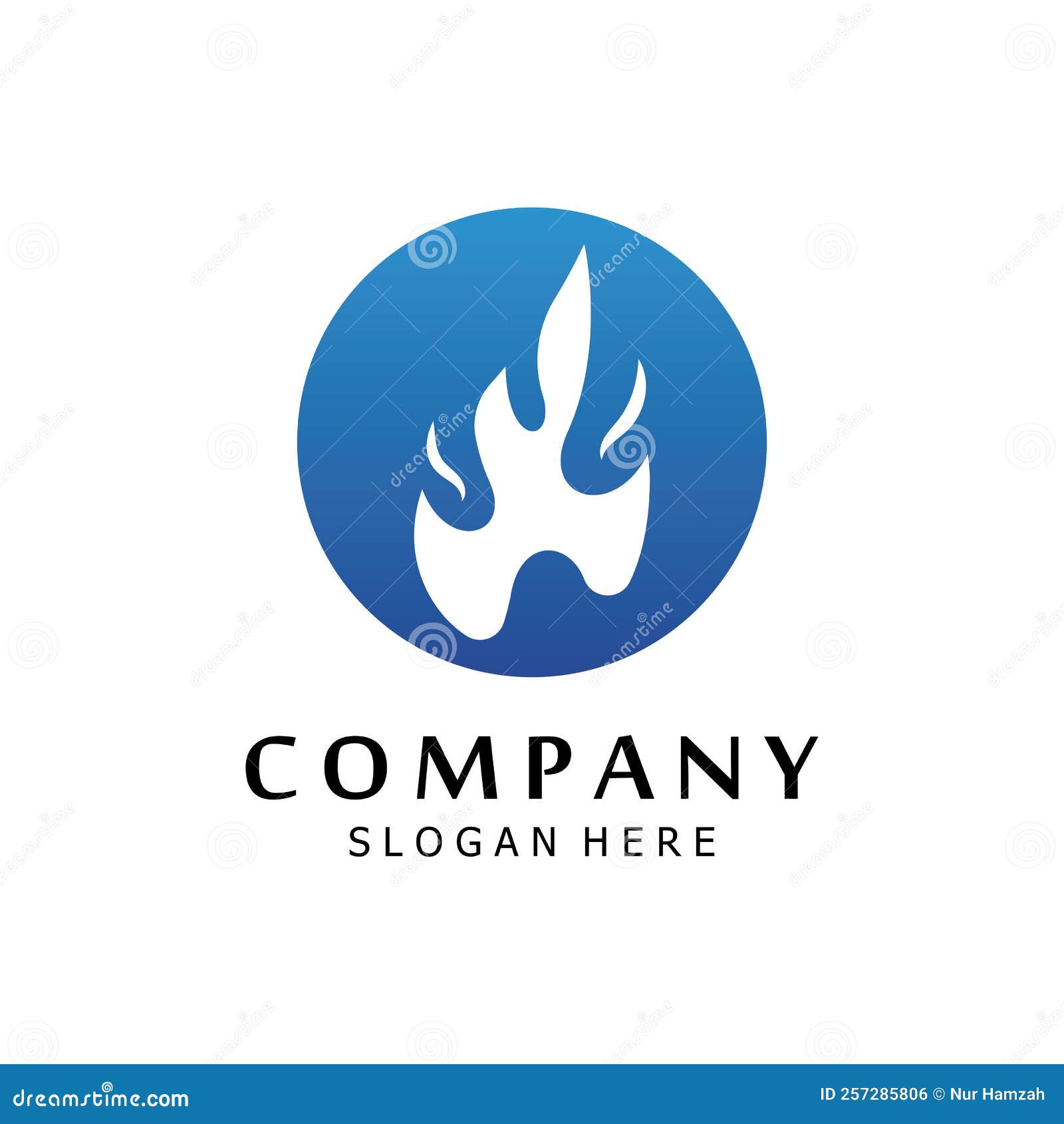 Blazing Fire, Embers, Fireball Logo and Symbol Vector Image. with ...