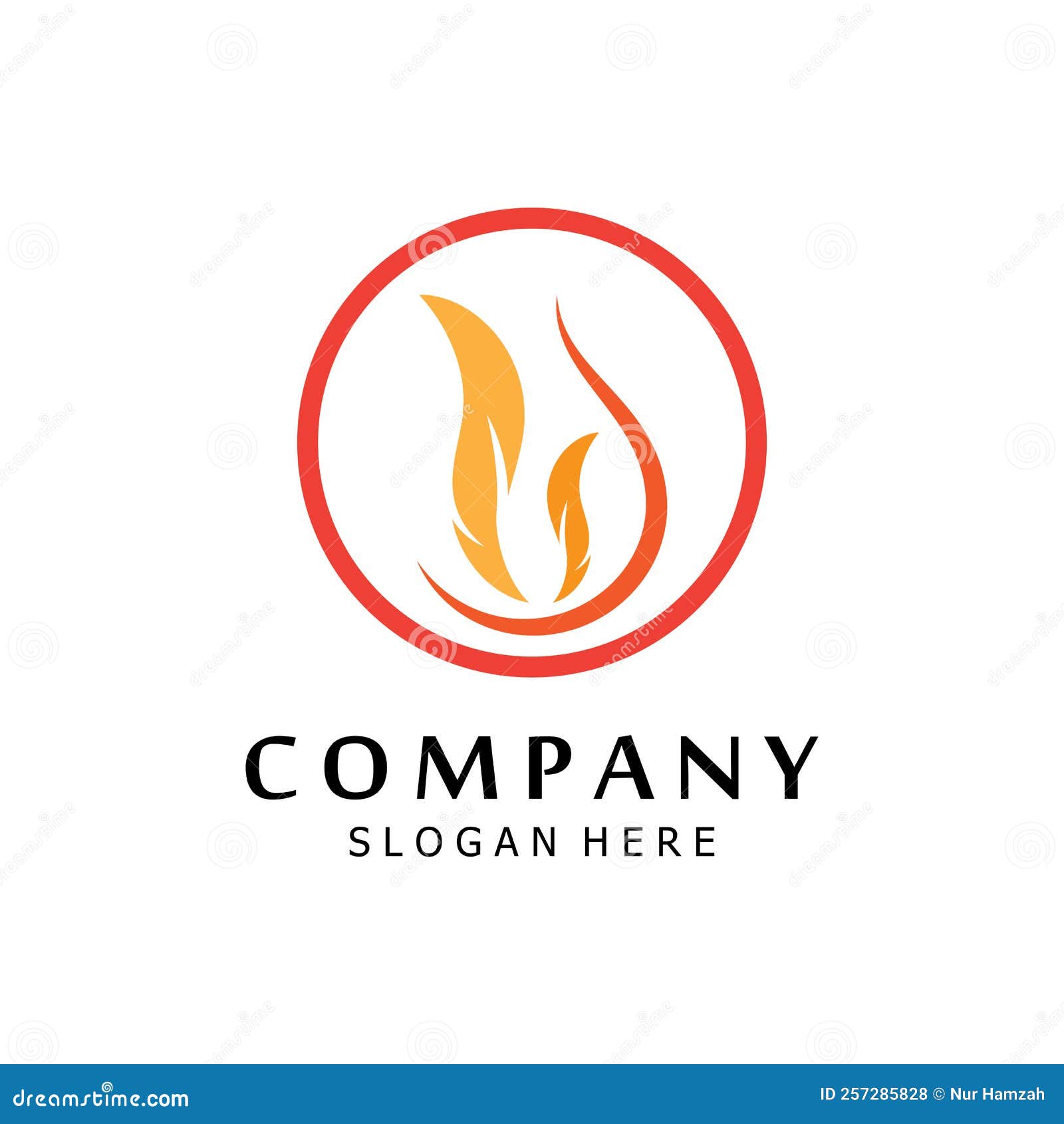 Blazing Fire, Embers, Fireball Logo and Symbol Vector Image. with ...