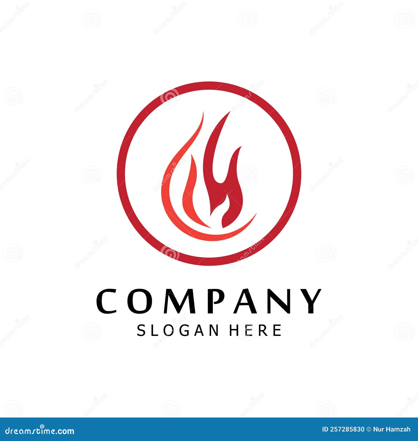 Blazing Fire, Embers, Fireball Logo and Symbol Vector Image. with ...