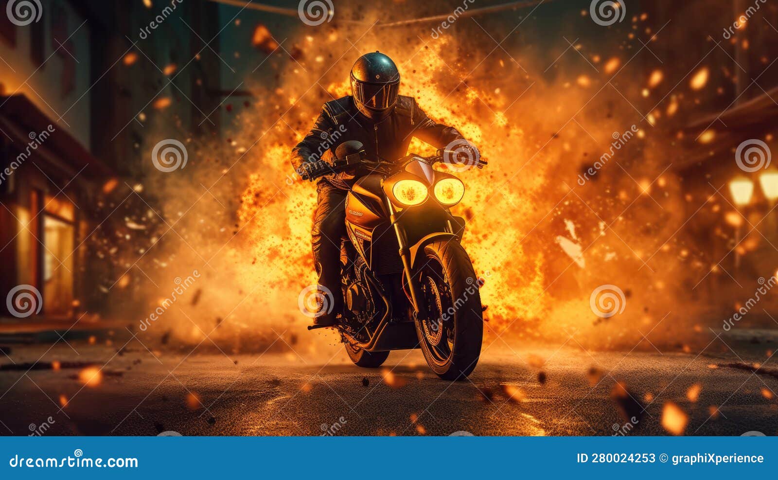 Blazing Fire Ride Artwork stock illustration. Illustration of making ...