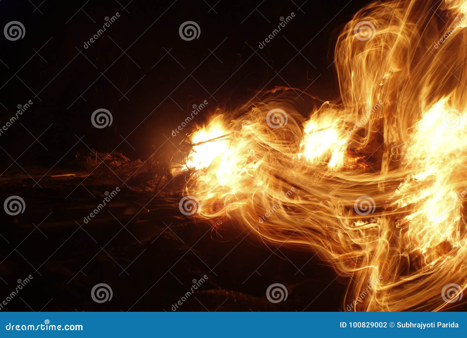 Blazing Flame of Fire Lit during a Campfire Stock Photo - Image of ...