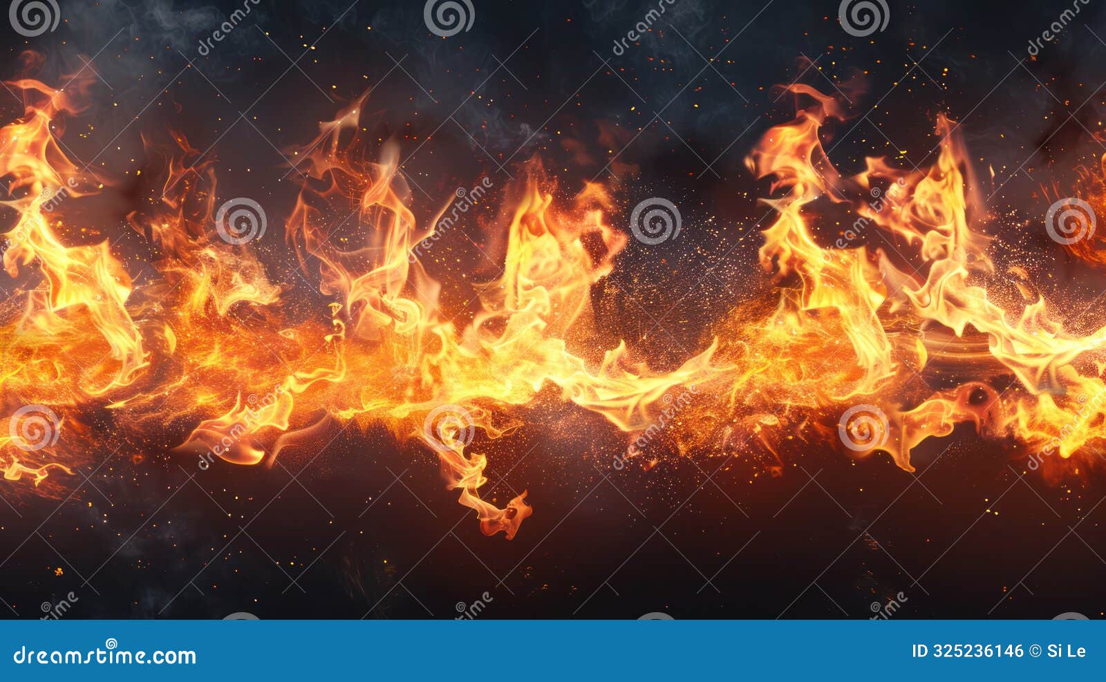 Blazing Flames Background Bundle - Realistic Fire Flame Effect Set ...