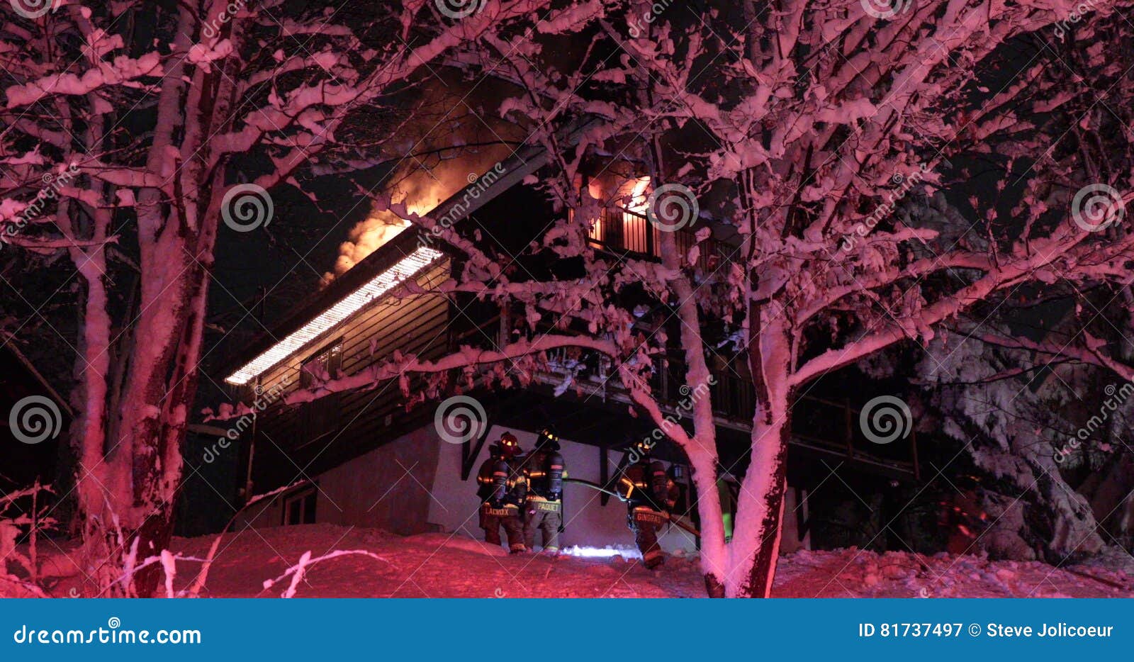 Blazing house fire. stock video. Video of fireman, flame - 81737497