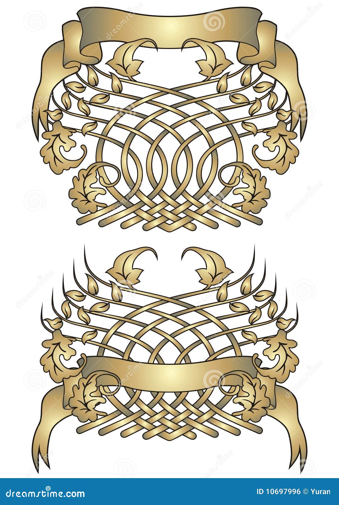 Blazon stock vector. Illustration of heraldic, revival - 10697996