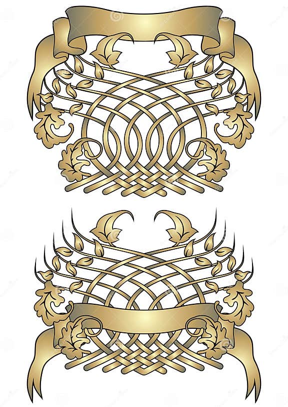 Blazon stock vector. Illustration of heraldic, revival - 10697996