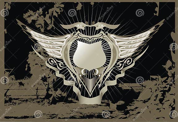 Blazon stock vector. Illustration of heavy, paint, design - 11154267