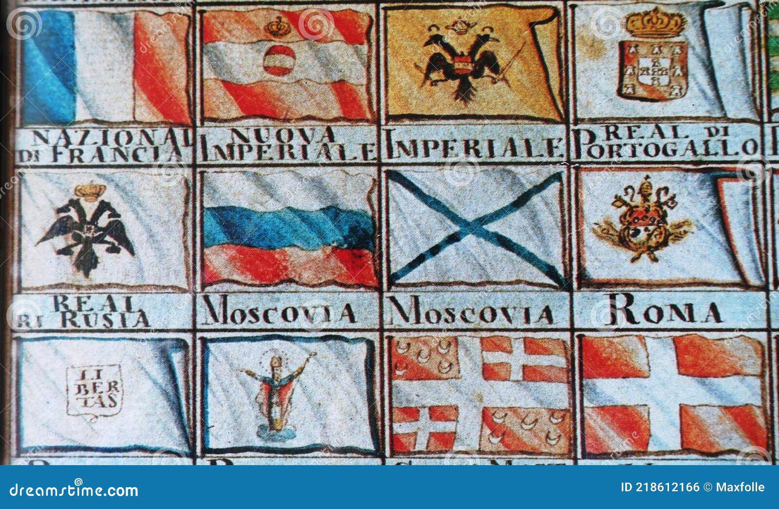 A Blazon of Ancient Maritime Flags Stock Photo - Image of culture, blue ...