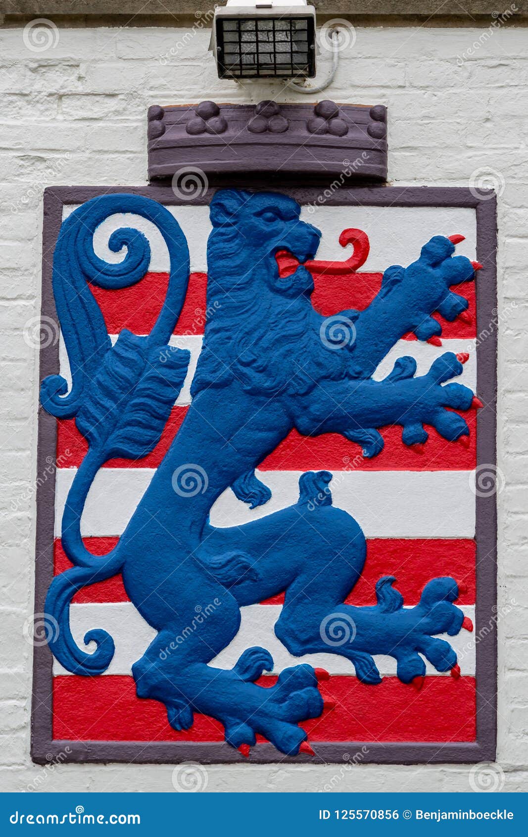 The Blazon of Belgium in Europe Stock Photo - Image of coat, bear ...