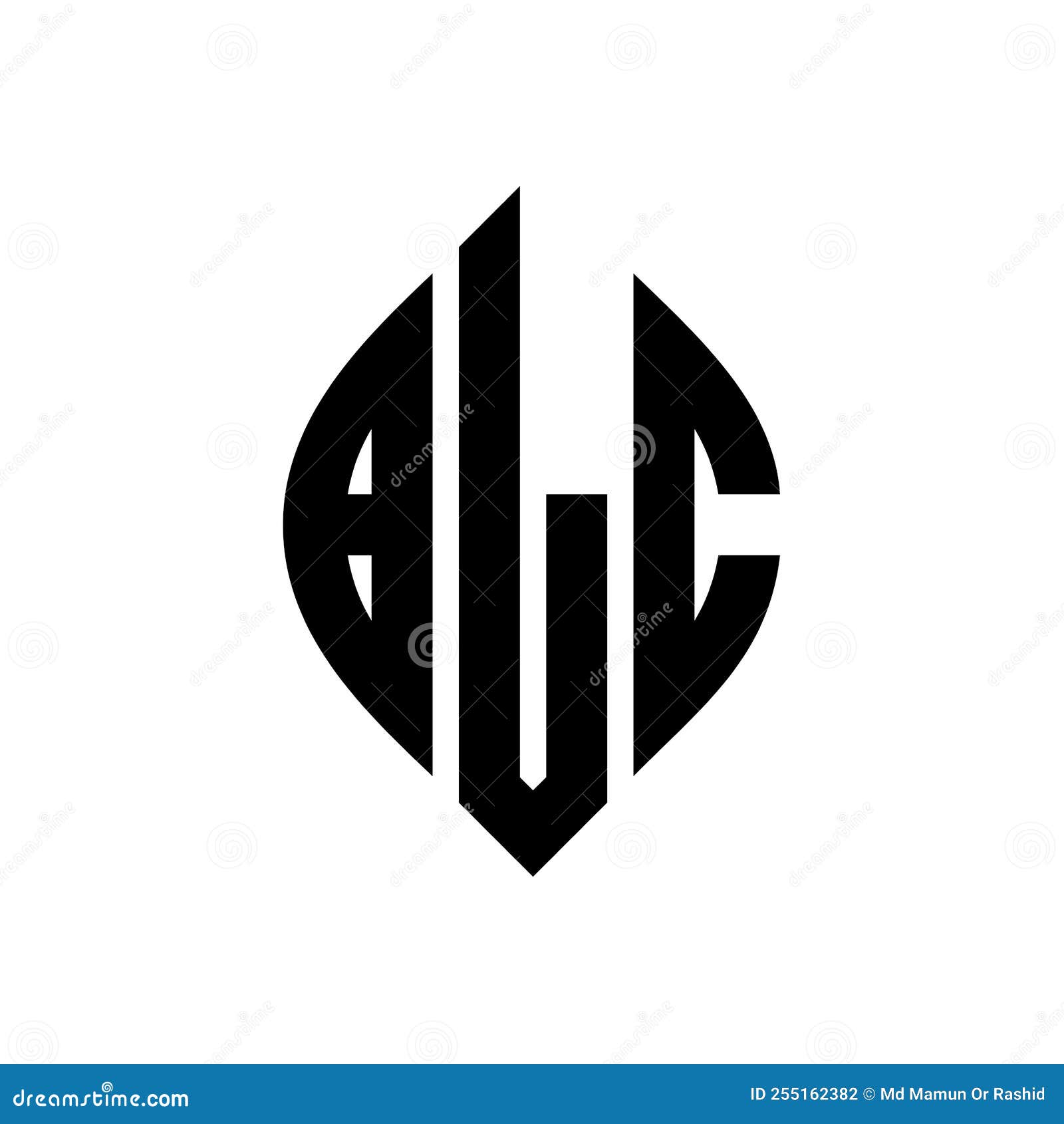 BLC Circle Letter Logo Design with Circle and Ellipse Shape. BLC ...
