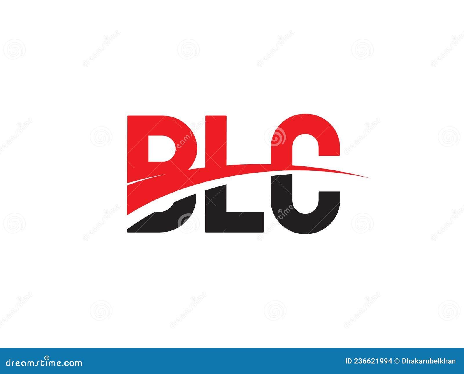 BLC Letter Initial Logo Design Vector Illustration Stock Vector ...
