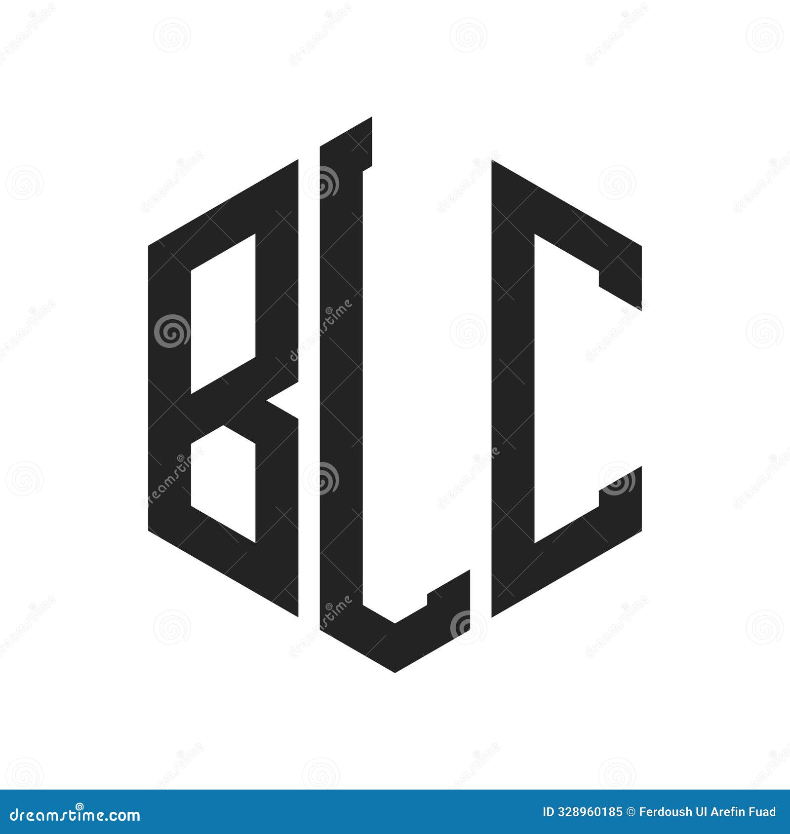 BLC Logo Design. Initial Letter BLC Monogram Logo Using Hexagon Shape ...
