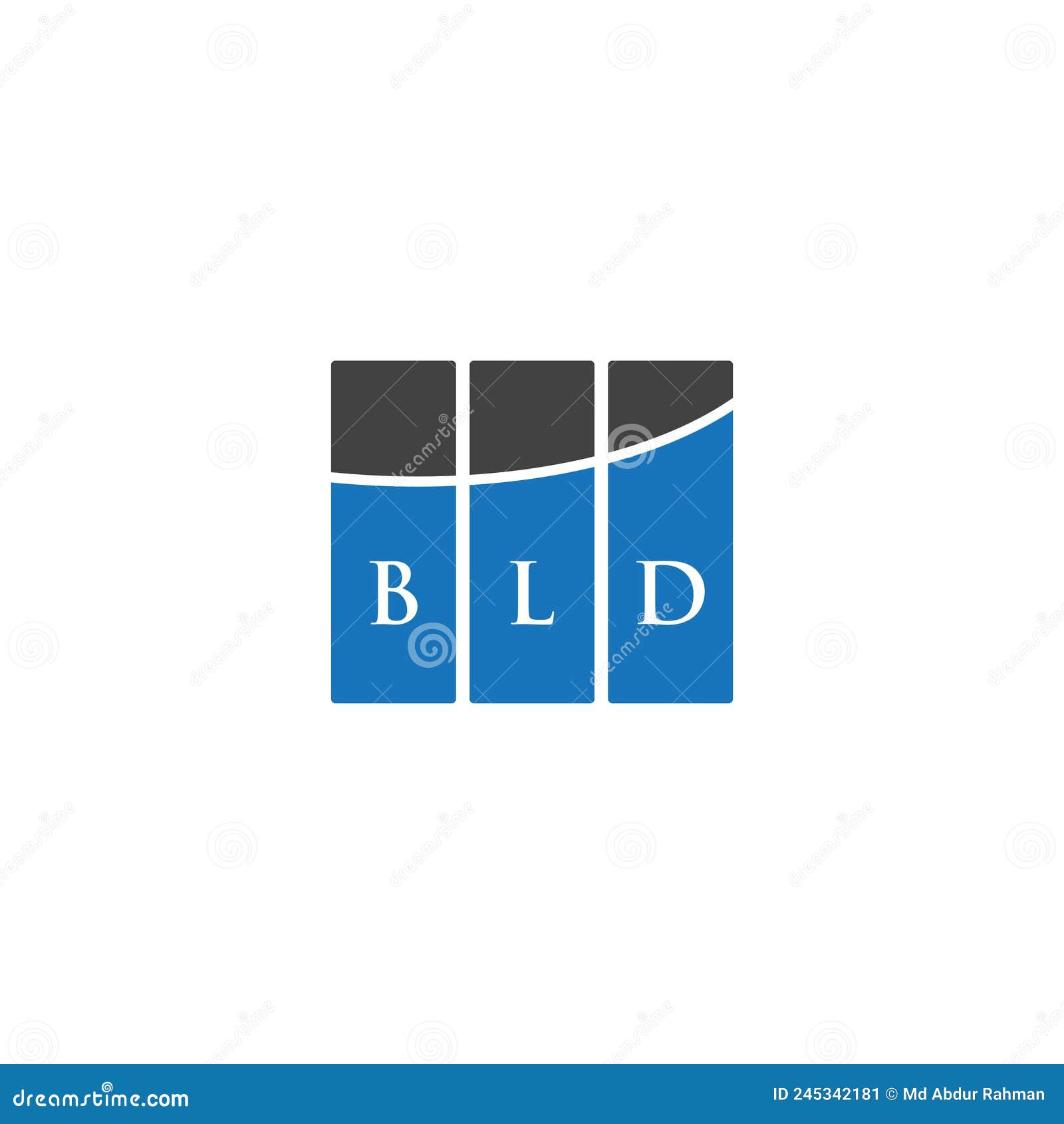 BLD Letter Logo Design On BLACK Background. BLD Creative Initials ...