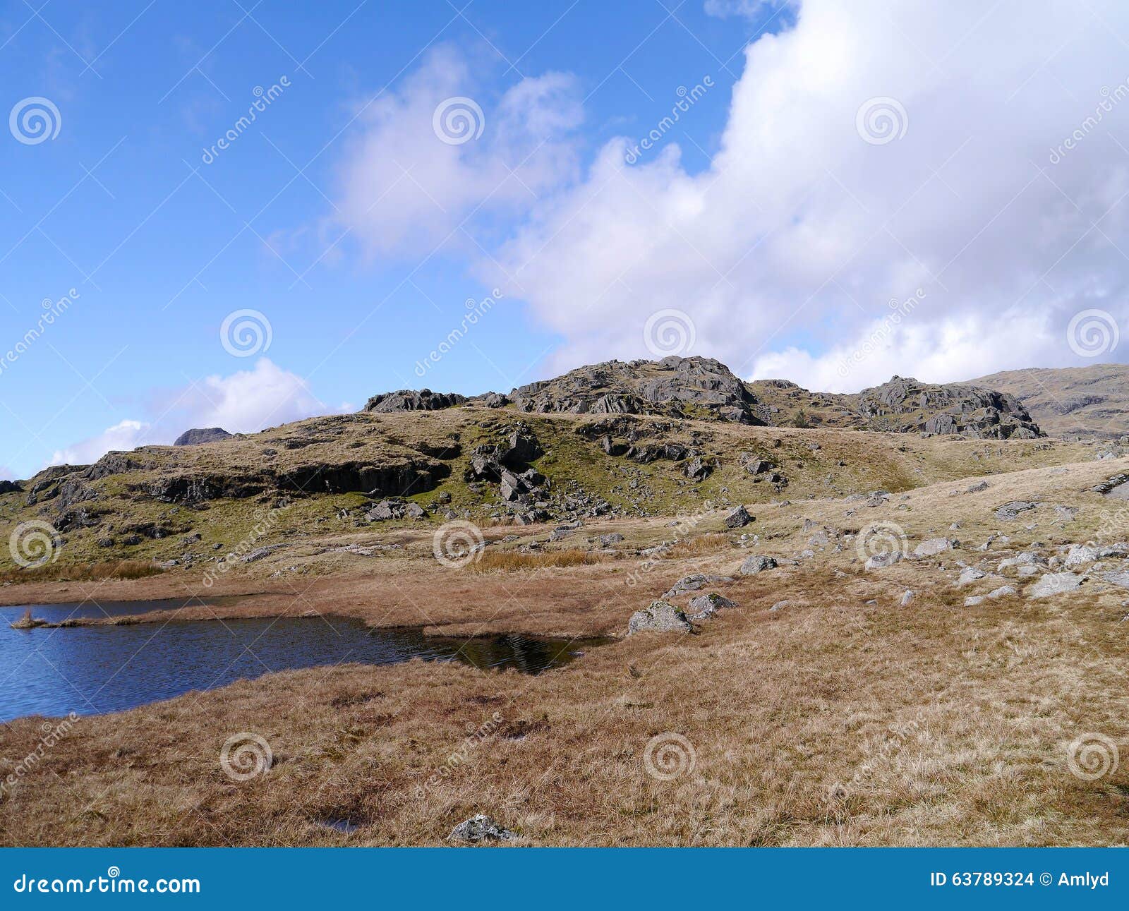 Blea Rigg, Above and South of Easedale Tarn Stock Photo - Image of ...