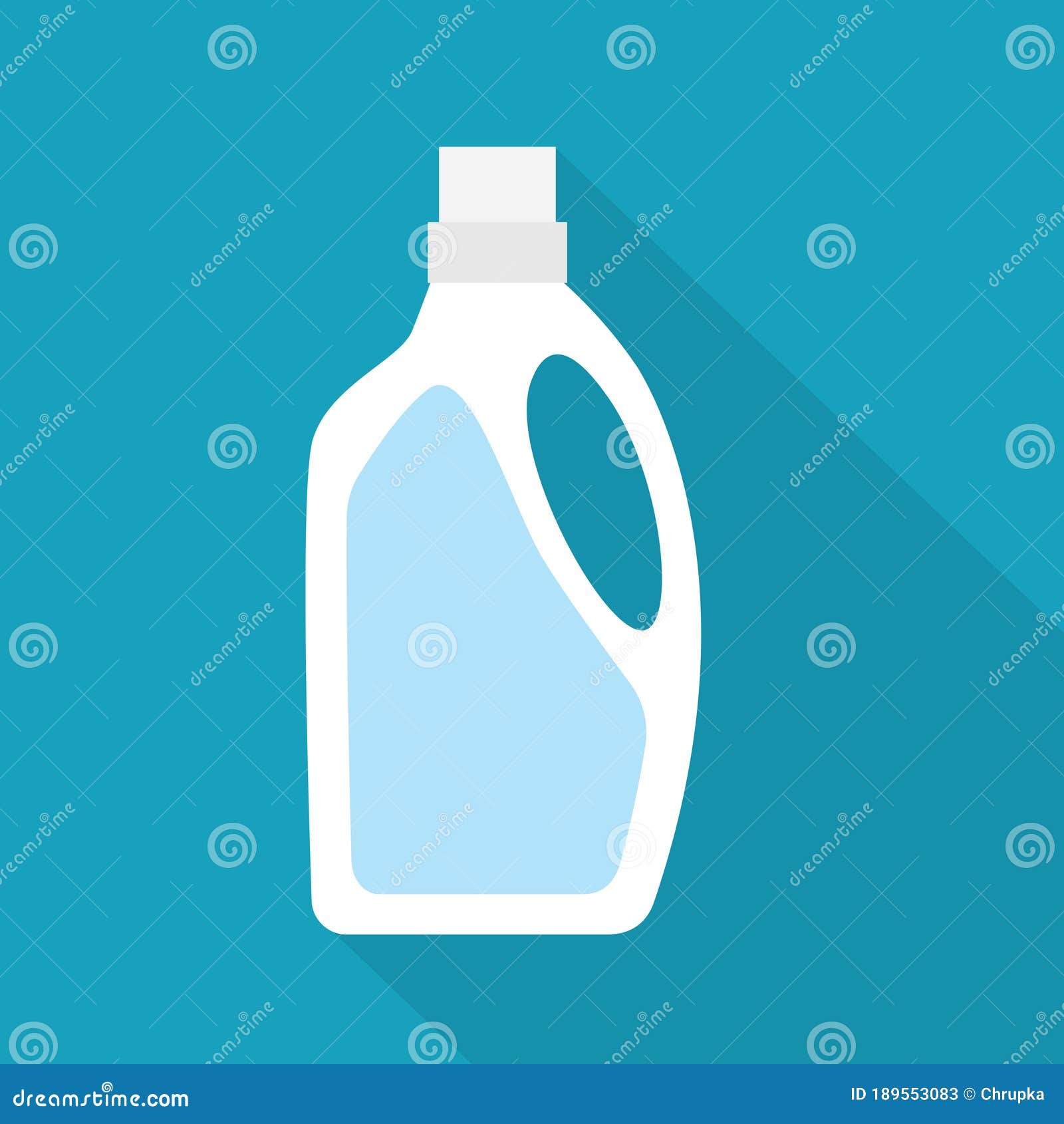 Bleach bottle icon stock vector. Illustration of plastic - 189553083