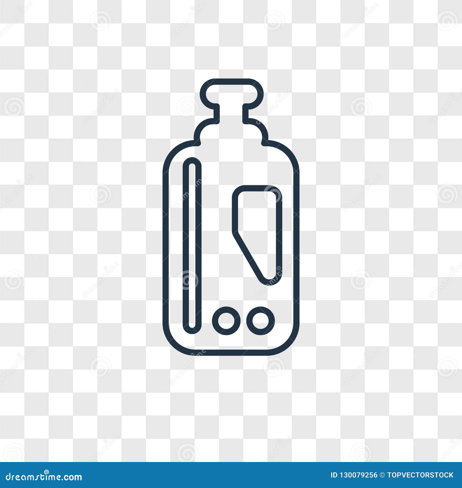 Bleach Cleanin Concept Vector Linear Icon Isolated On Transparent ...