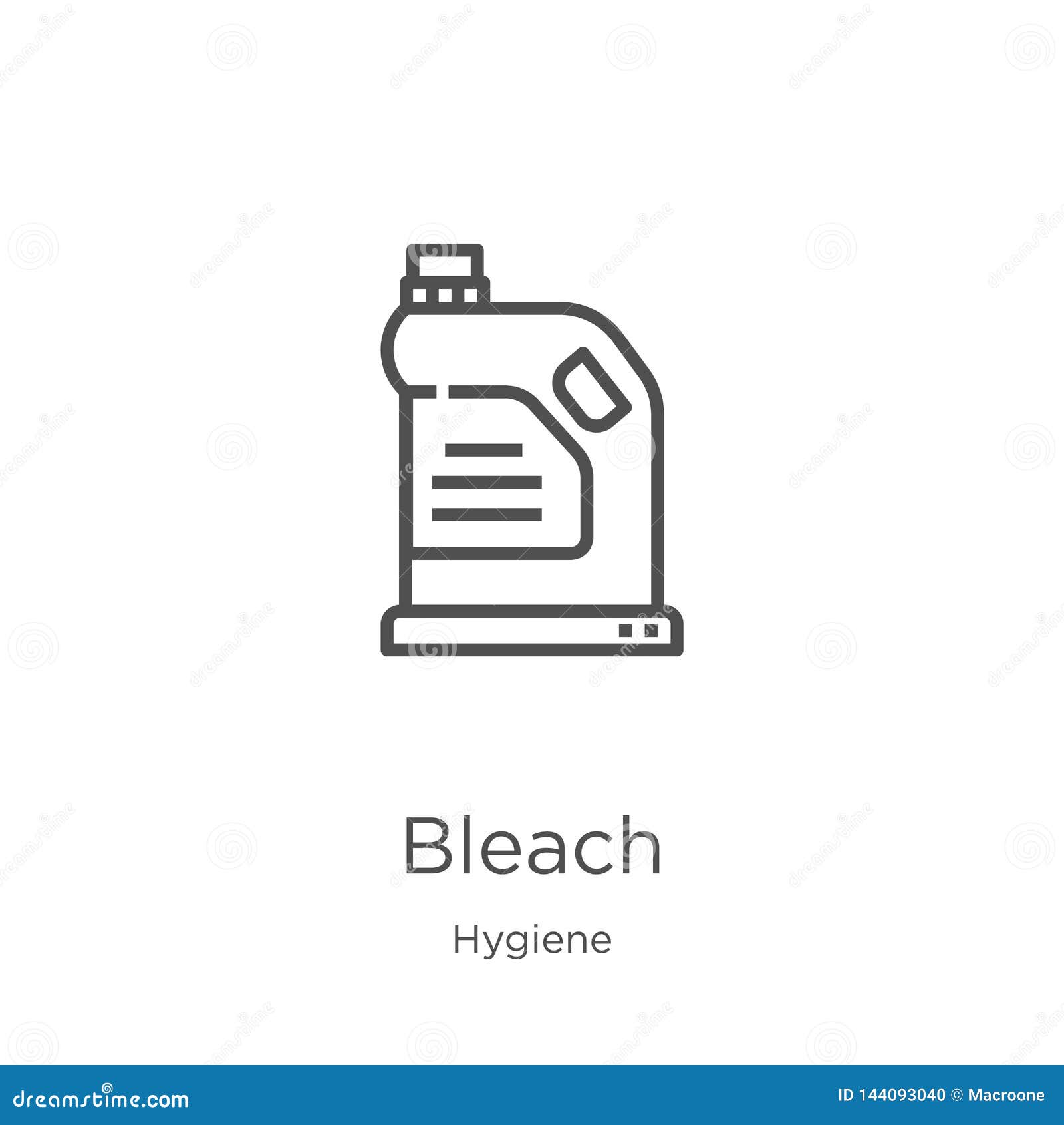 Bleach Icon Vector From Signal And Prohibitions Collection. Thin Line ...