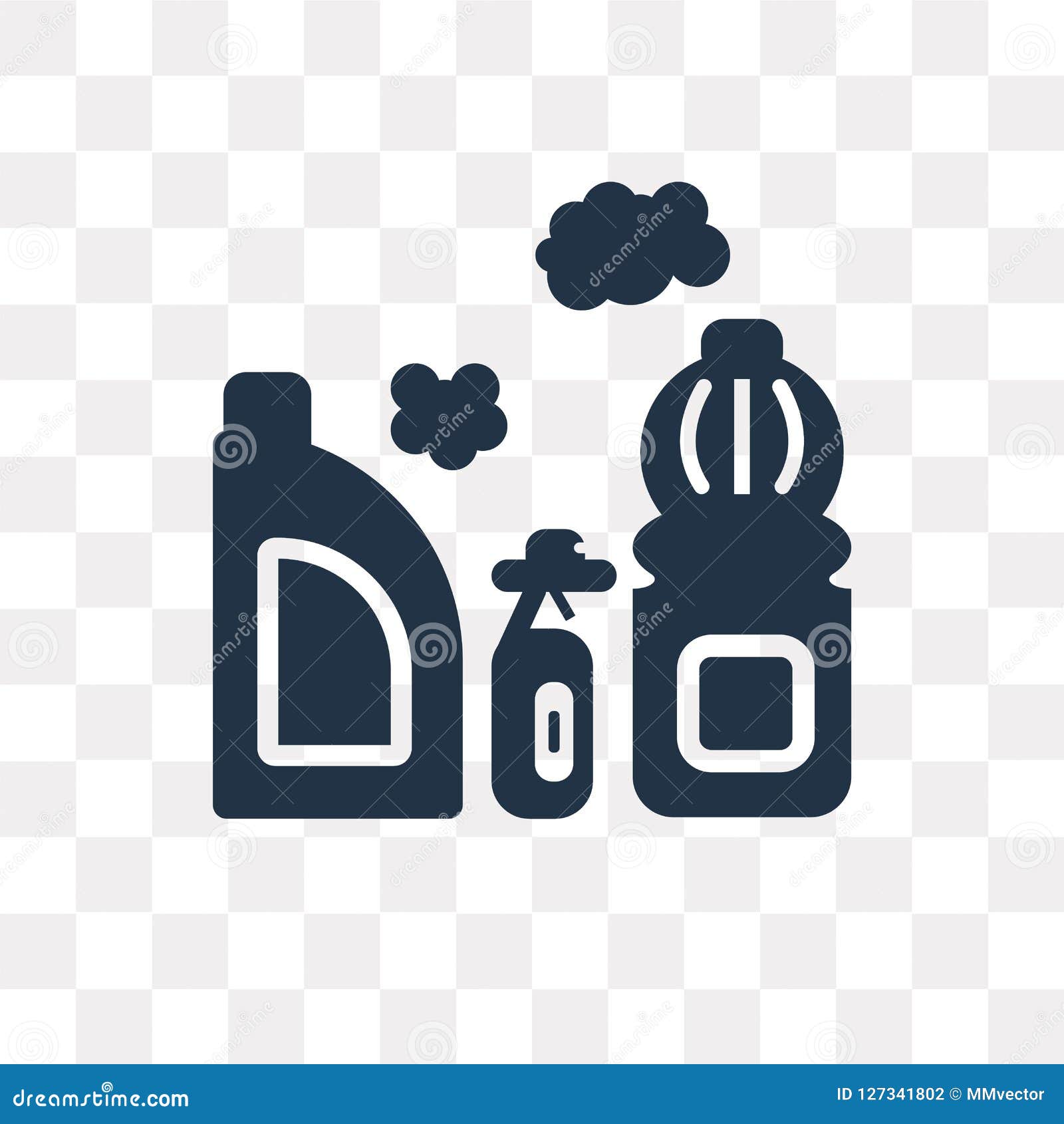 Bleach Vector Icon Isolated On Transparent Background, Linear Bl ...