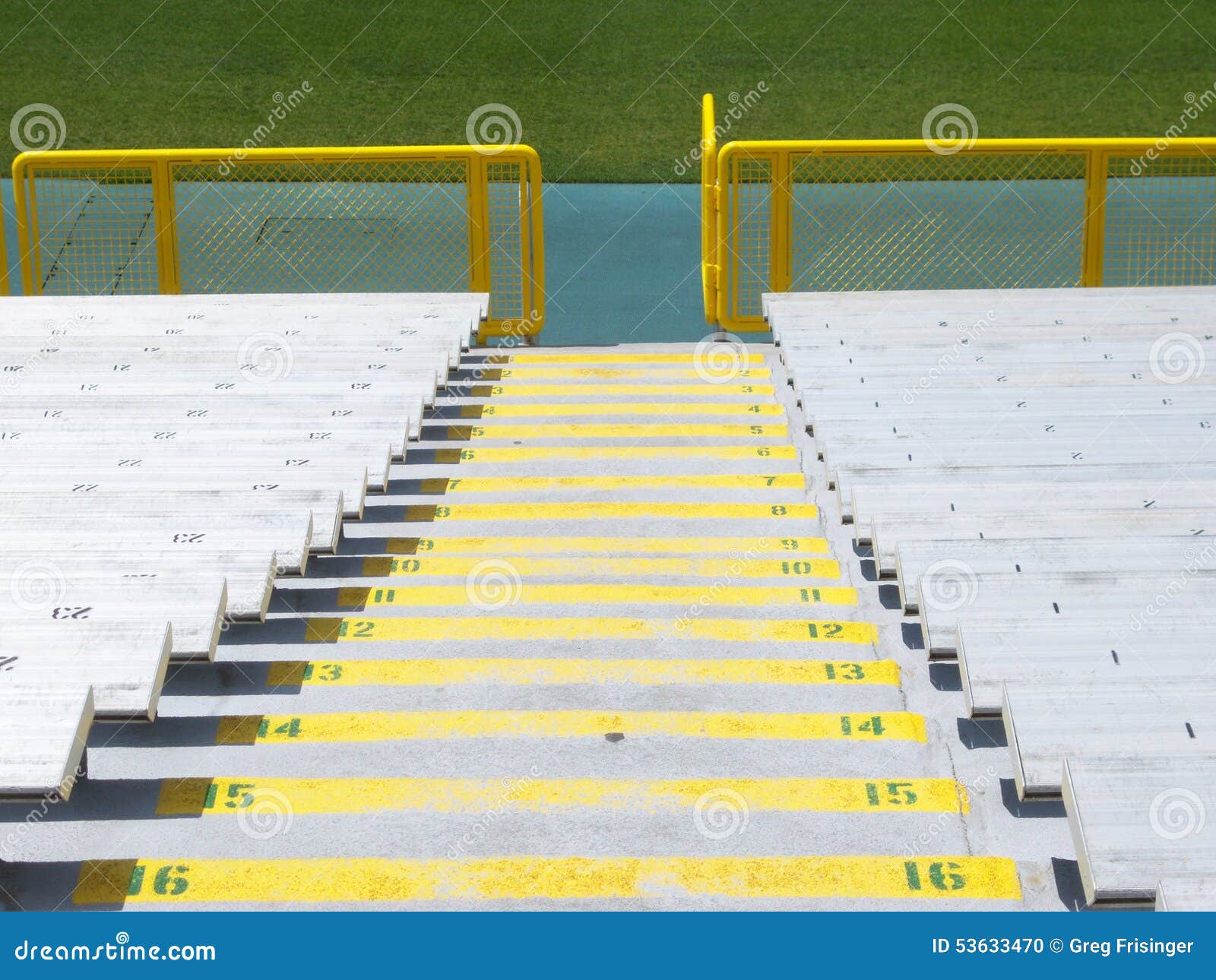 Bleacher stairs stock photo. Image of railing, spectator - 53633470