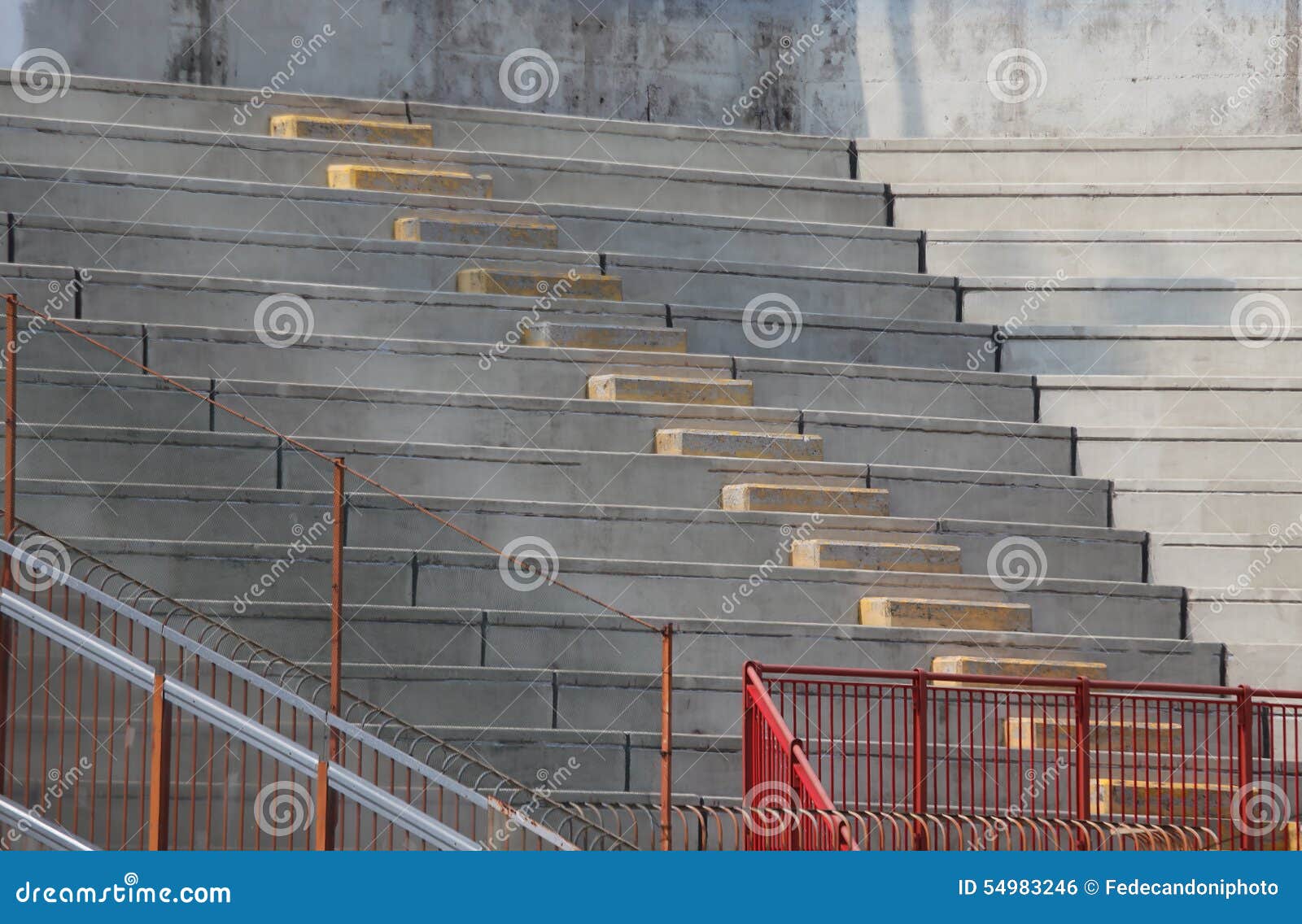 Bleachers of the Stands of the Stadium of Baseball before the Ga Stock ...