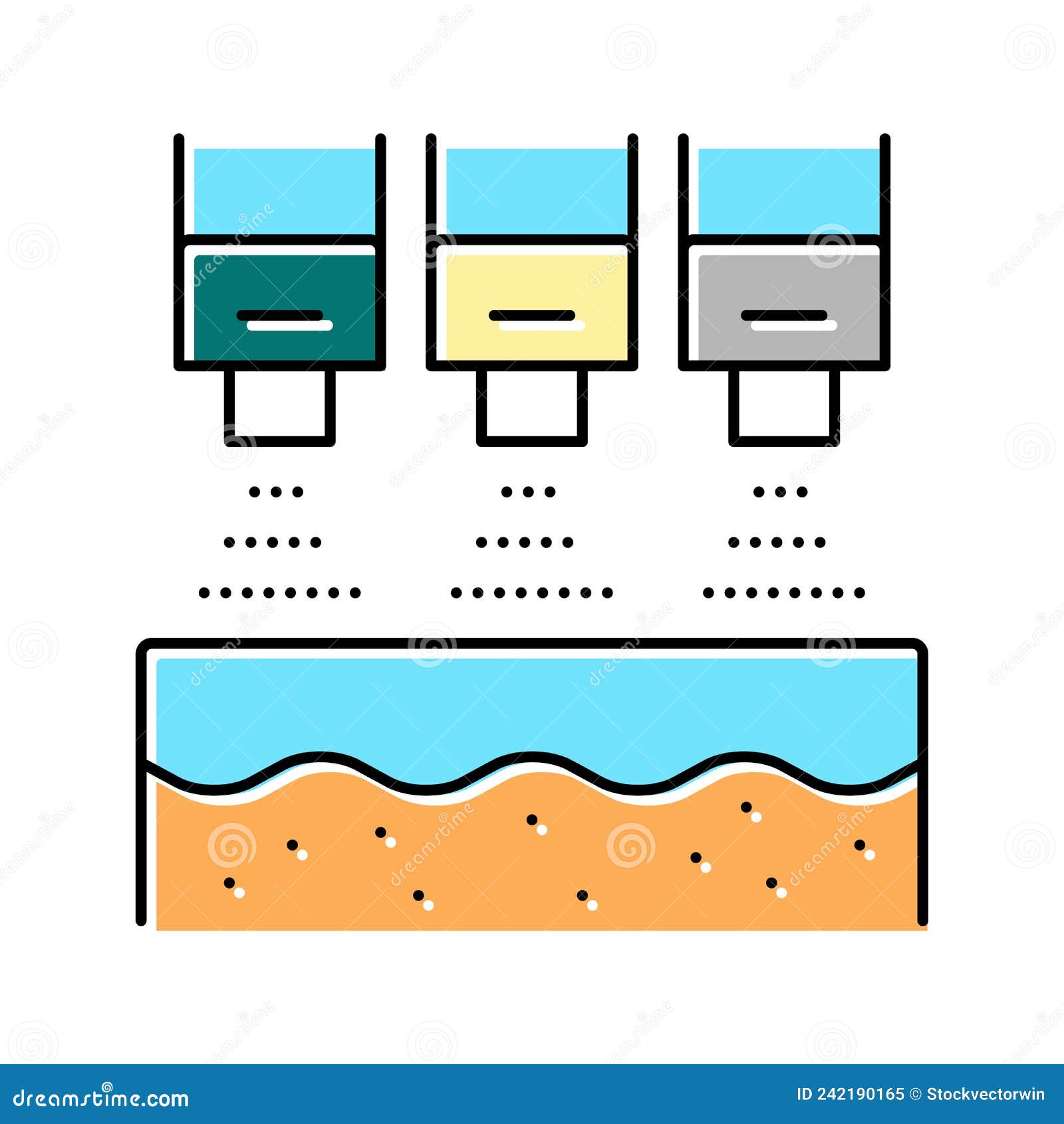 Bleaching System Color Icon Vector Illustration Stock Vector ...
