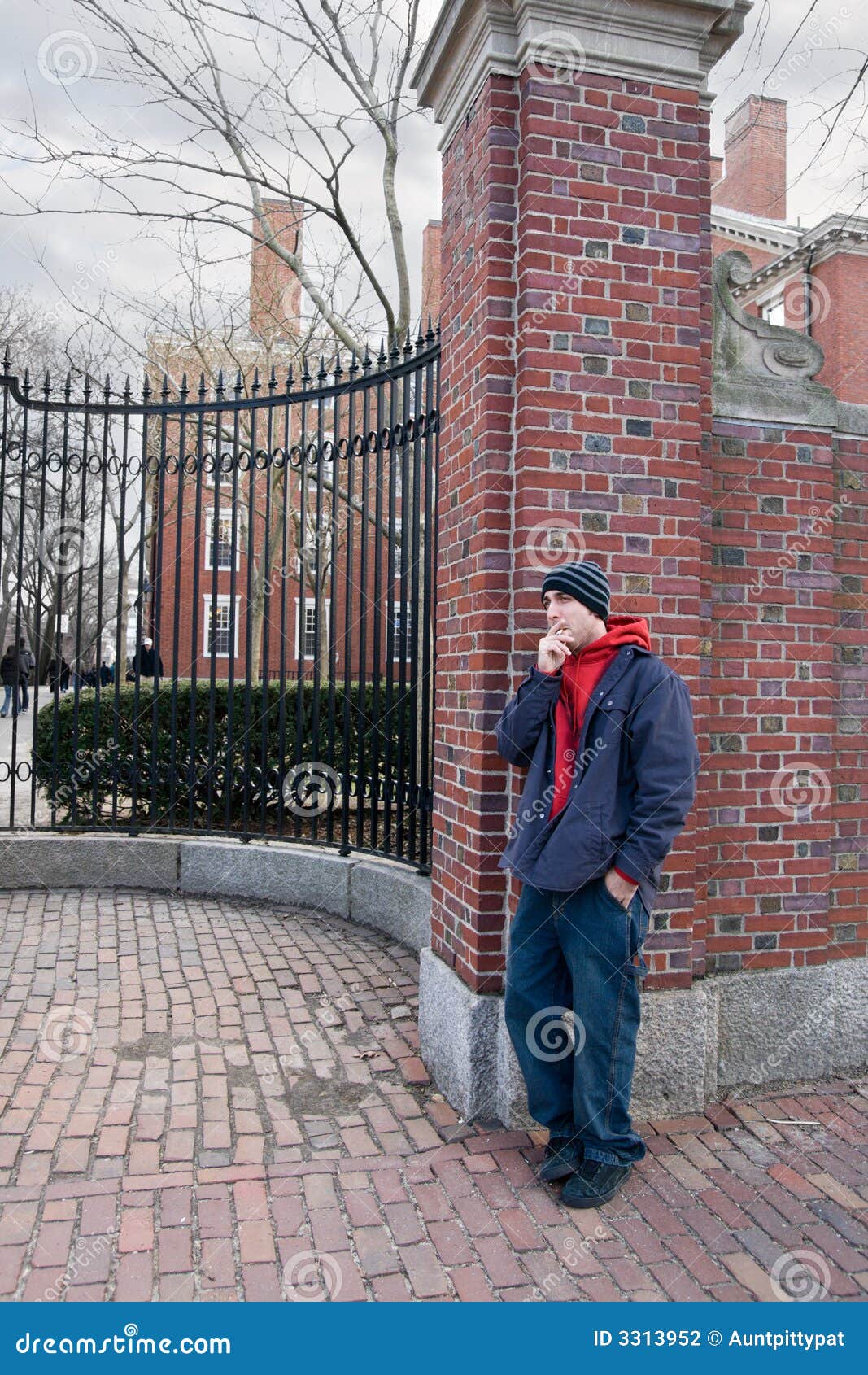 Bleak Day on Campus stock photo. Image of america, gates - 3313952