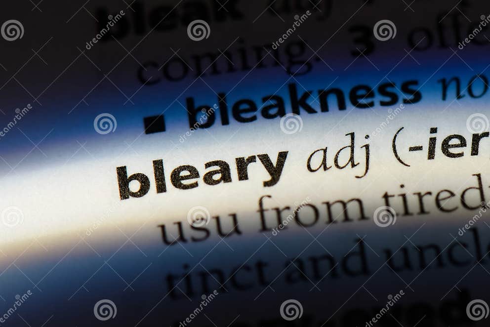 Bleary fotografia stock. Immagine di scrittura, macro - 114404970