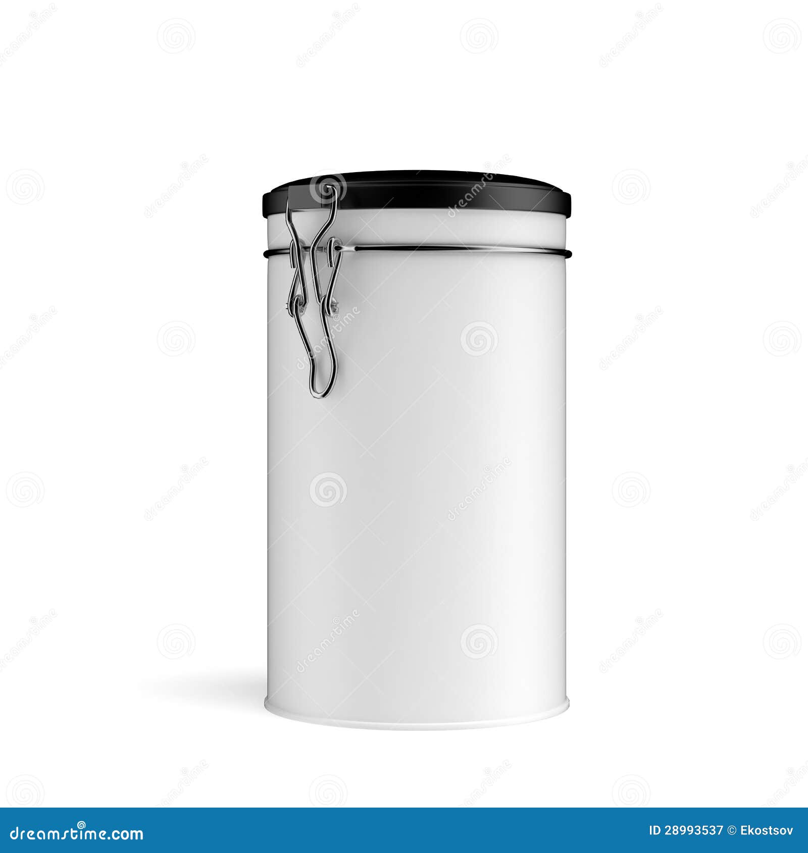 Blechdose mit Deckel stock abbildung. Illustration von gedruckt - 28993537