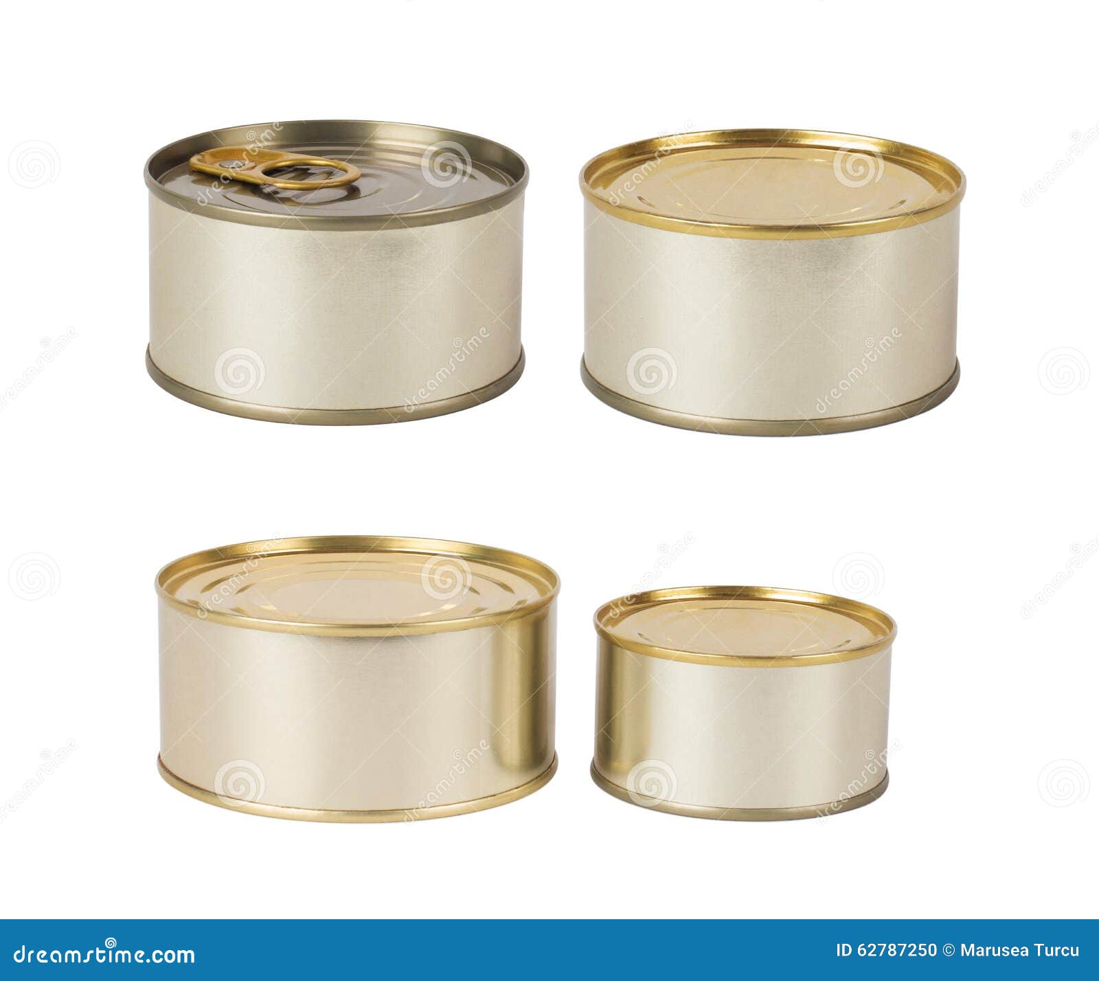 Blechdosen Lokalisiert Auf Weiß Stockfoto - Bild von metallisch, voll ...